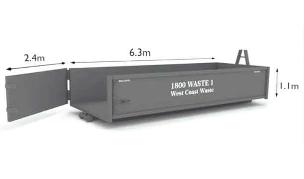 15m3 Hook Bin – West Coast Waste