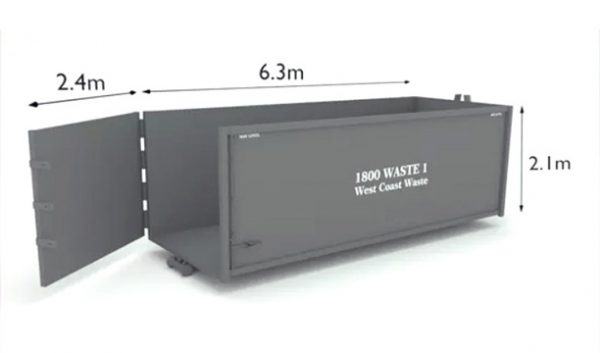 30m3 Hook Bin – West Coast Waste